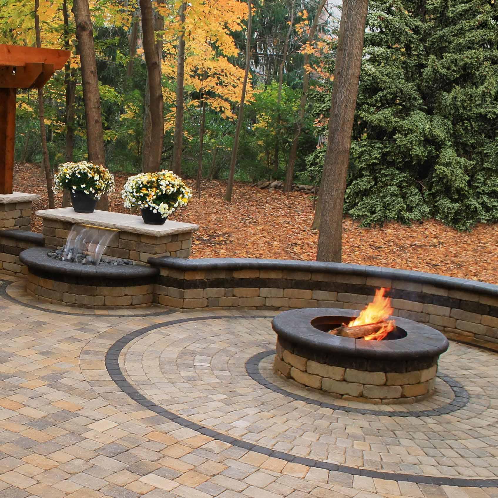 Edington Firepit Kit in Flagstone Blend - Oberfields | Kurtz Bros